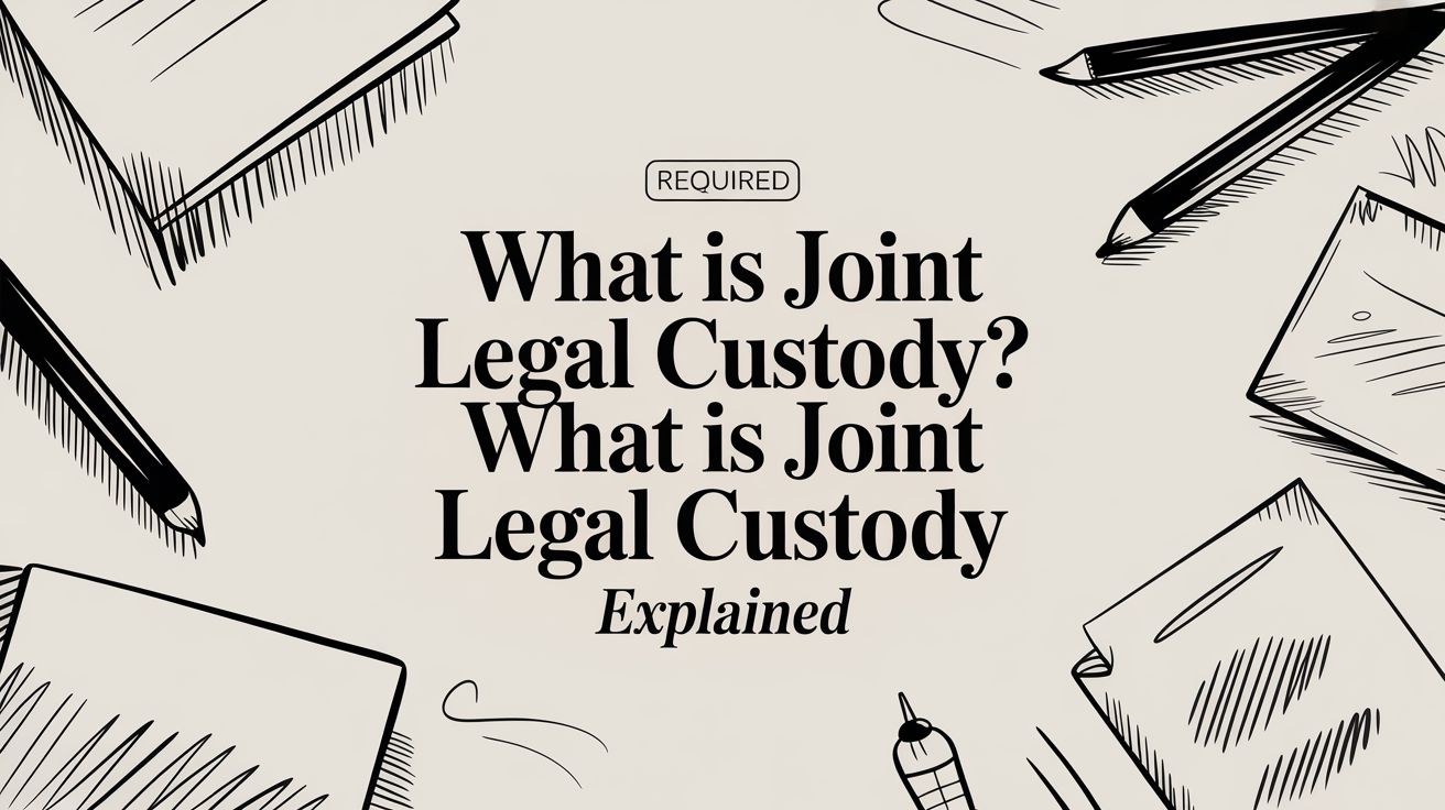 What is Joint Legal Custody in Texas? A Guide for Parents